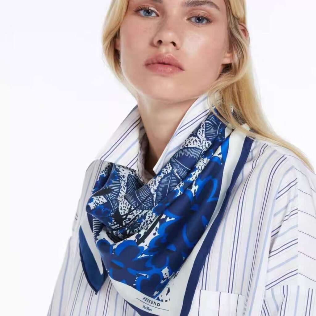 Square silk scarves